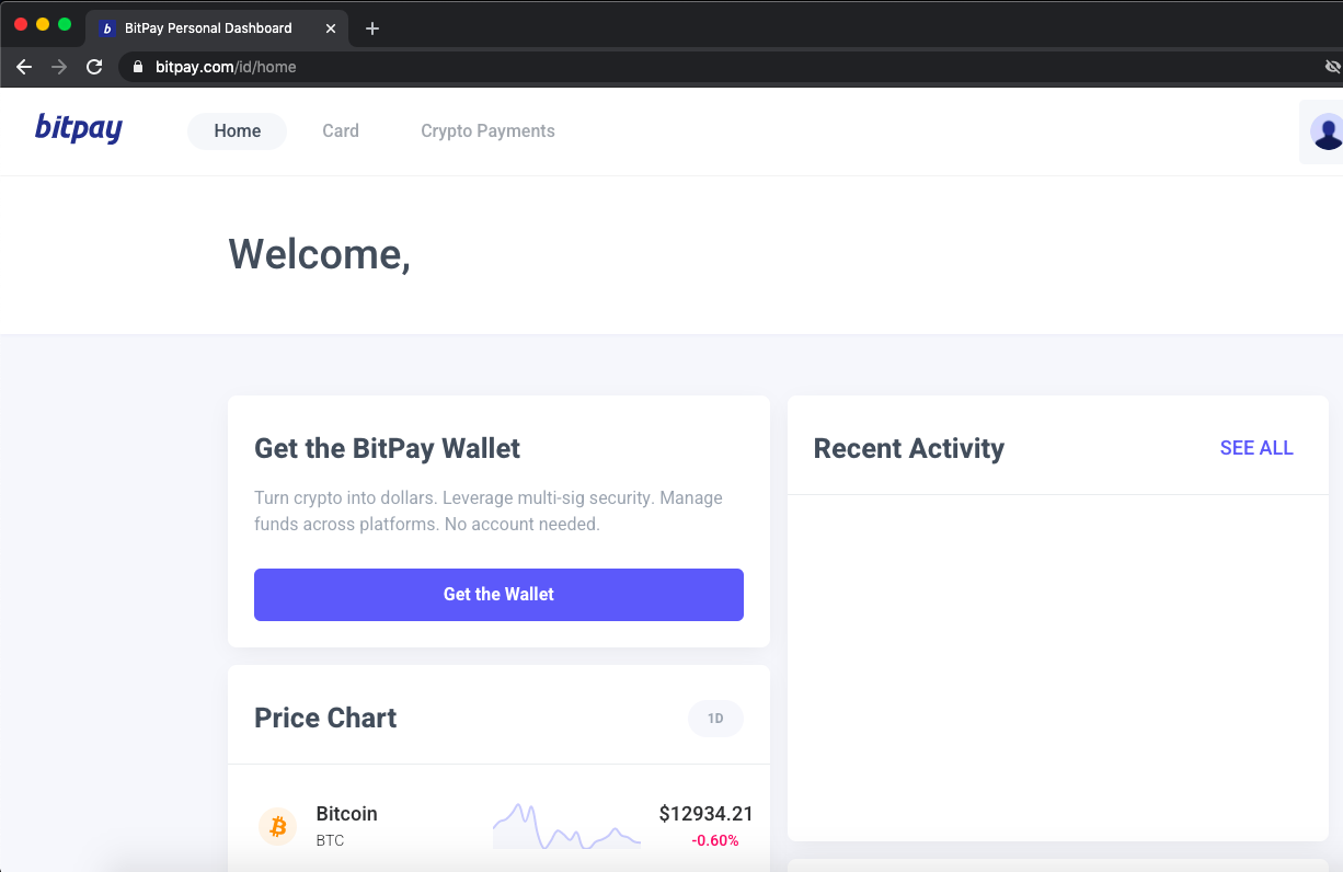 How to Navigate in the BitPay Dashboard – BitPay Support